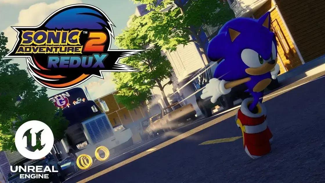 Sonic Adventure 2: Remake Incrível Na Unreal Engine 5 - Aqui é Gamer